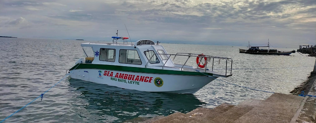 Bato City in Leyte receives its first Sea Ambulance