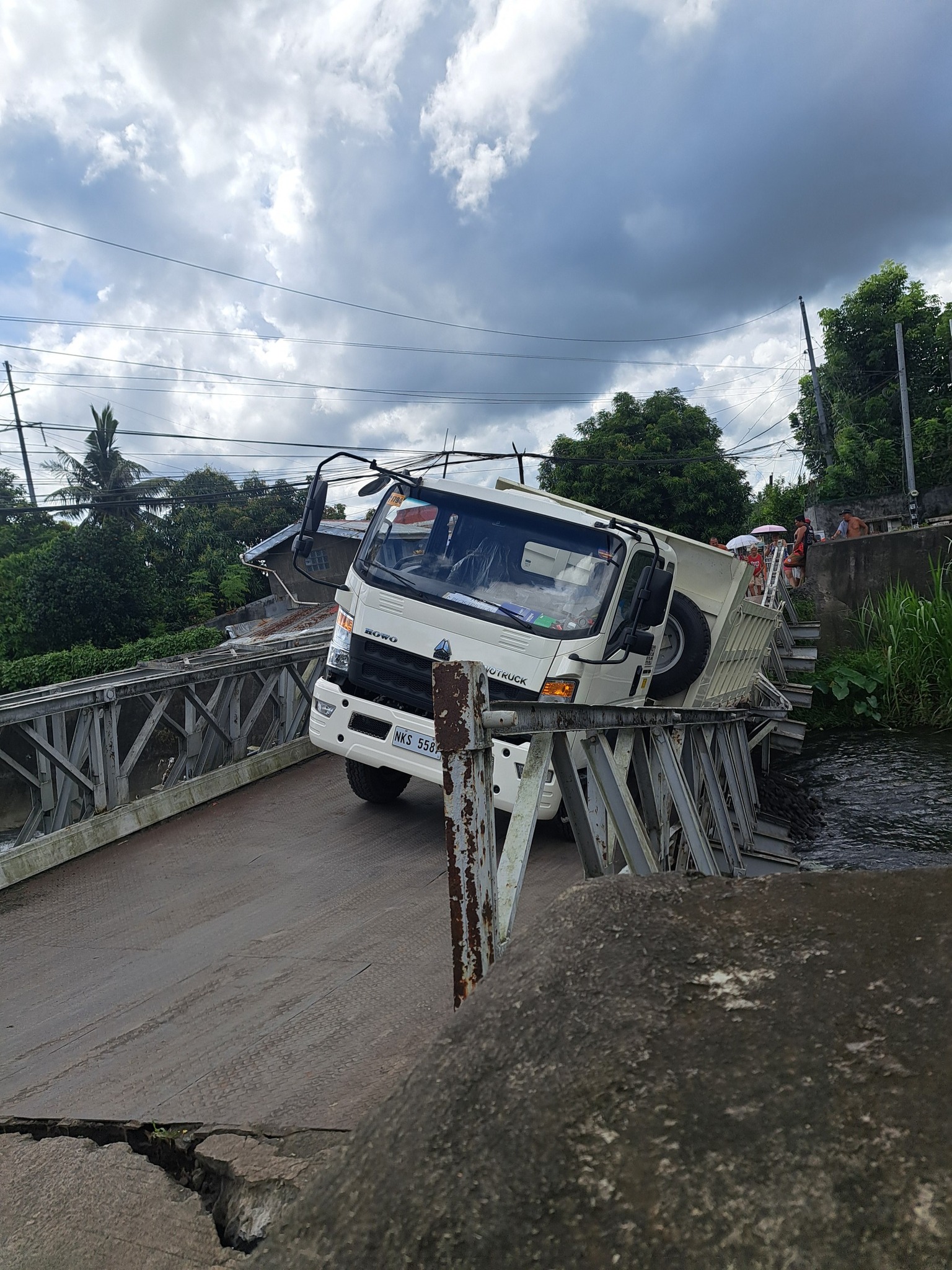 Bridge in Camalig, Albay collapses due to 'overloaded' truck