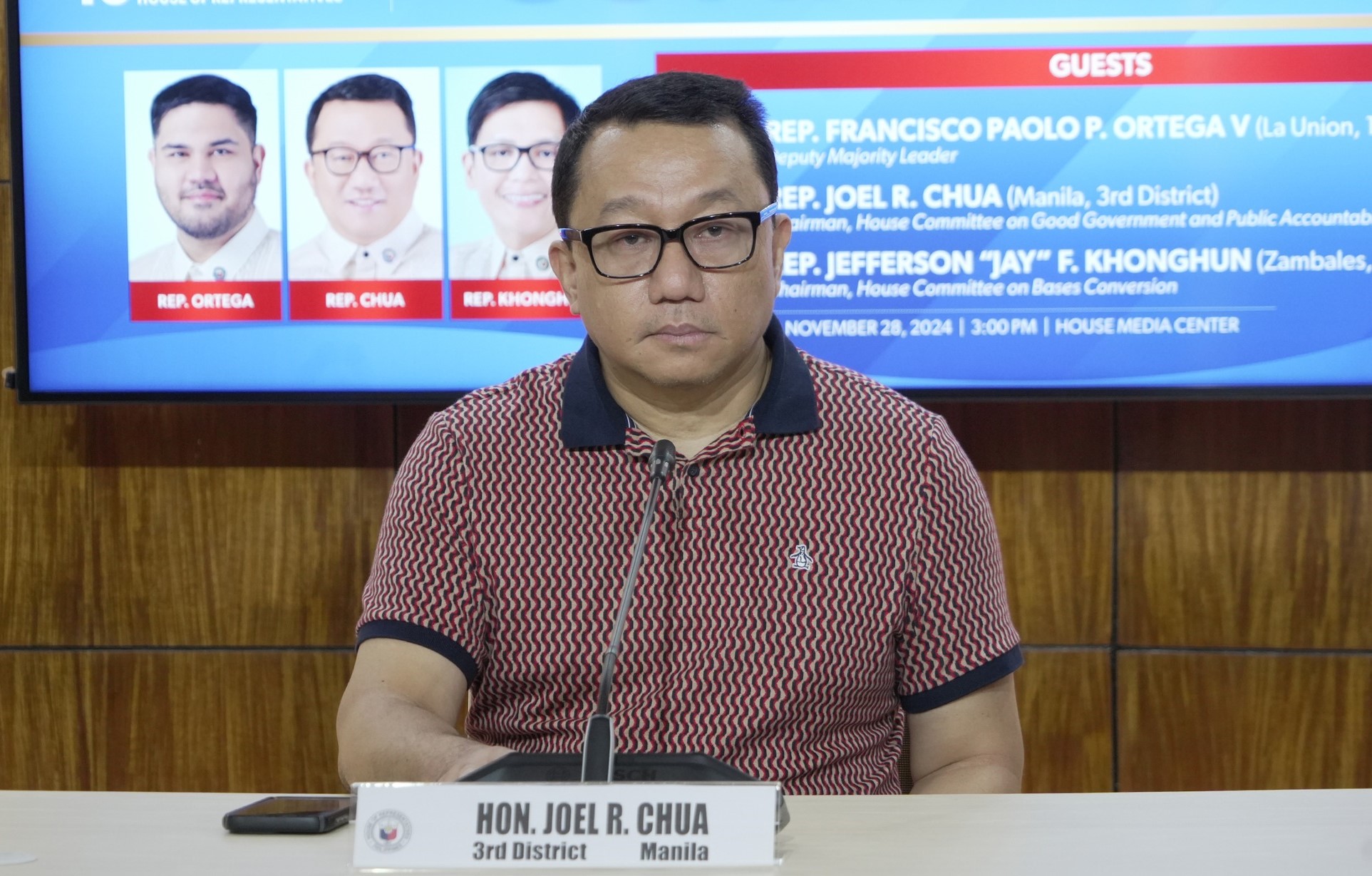 Chua: House probe on confidential funds postponed to give way for VP ...
