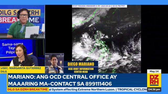 DILG sa DZRH Breaktime: Gov't prepared for ST Mawar onslaught - OCD
