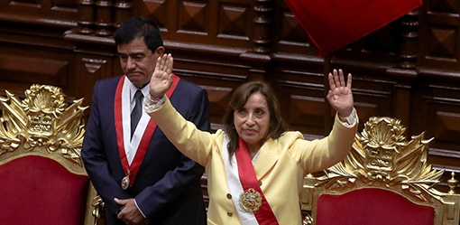 Dina Boluarte, Peru's first female president, pledges to heal nation's ...