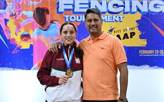 Juliana Gomez wins gold in UAAP women's épée fencing