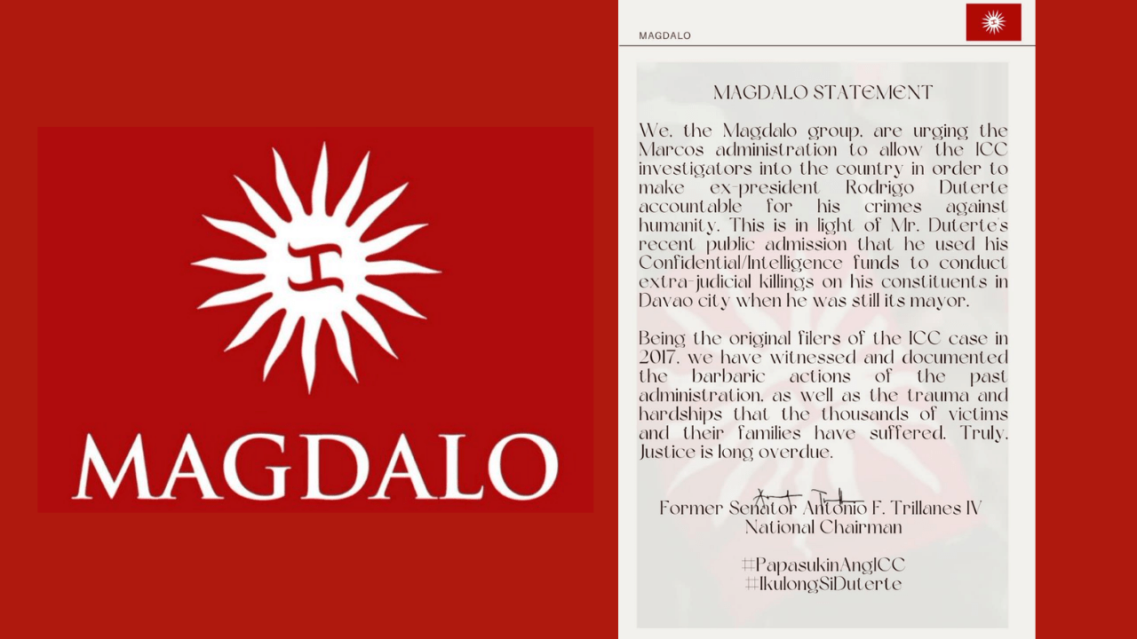 Magdalo group to PBBM: Allow ICC to probe drug war, hold ex-Pres ...