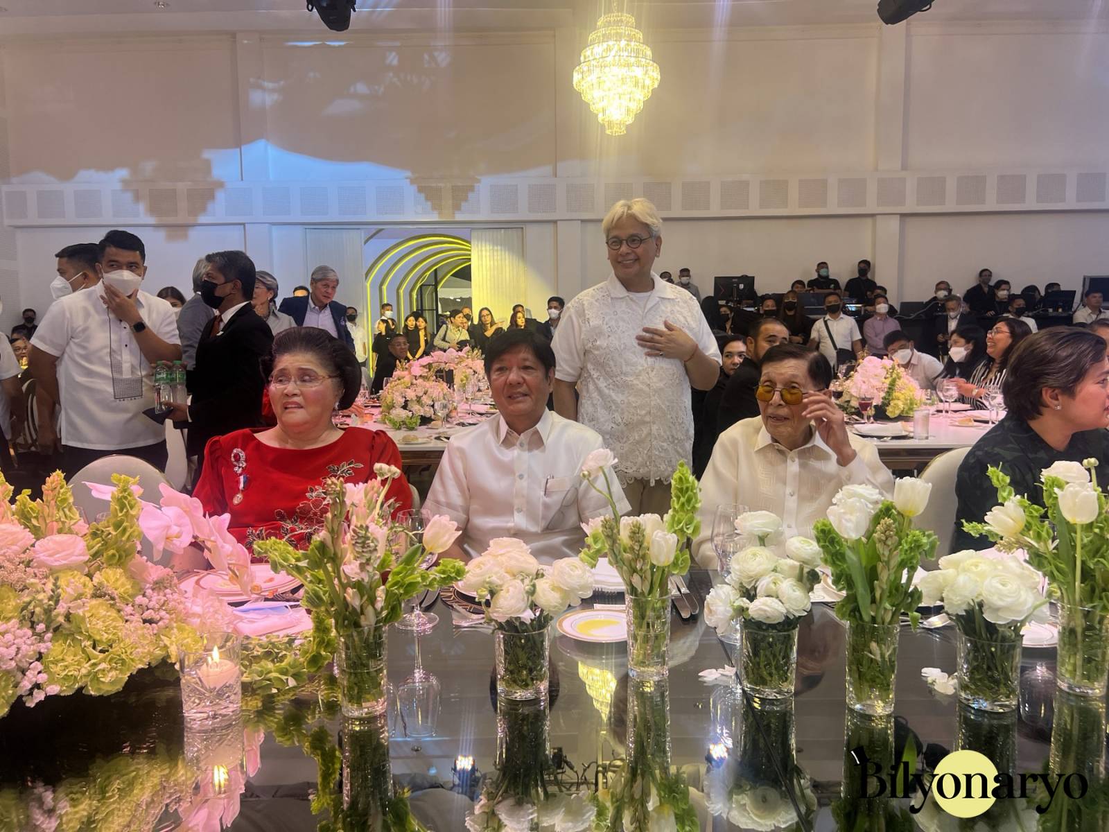 Prez Marcos, family celebrate Enrile's 99th birthday