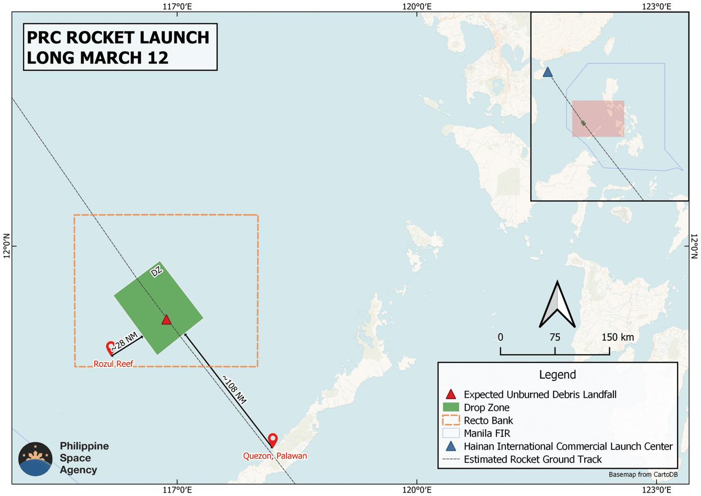 NDRRMC issues warning on Chinese rocket debris in the WPS