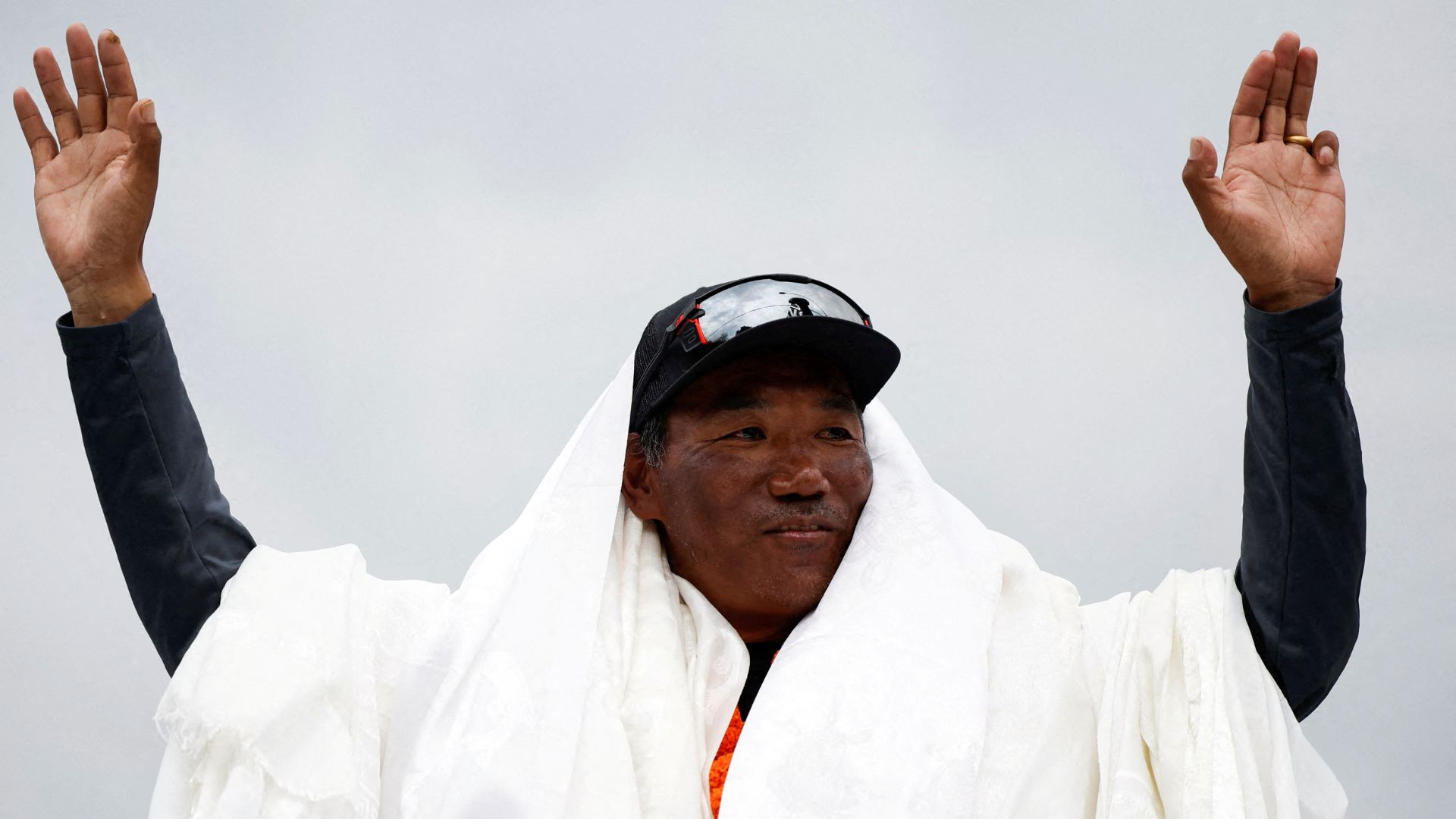 Nepali Sherpa scales Mount Everest for a record 31st time