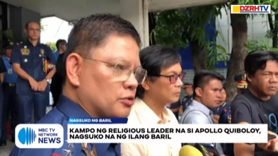 Quiboloy's camp surrenders firearms at PNP