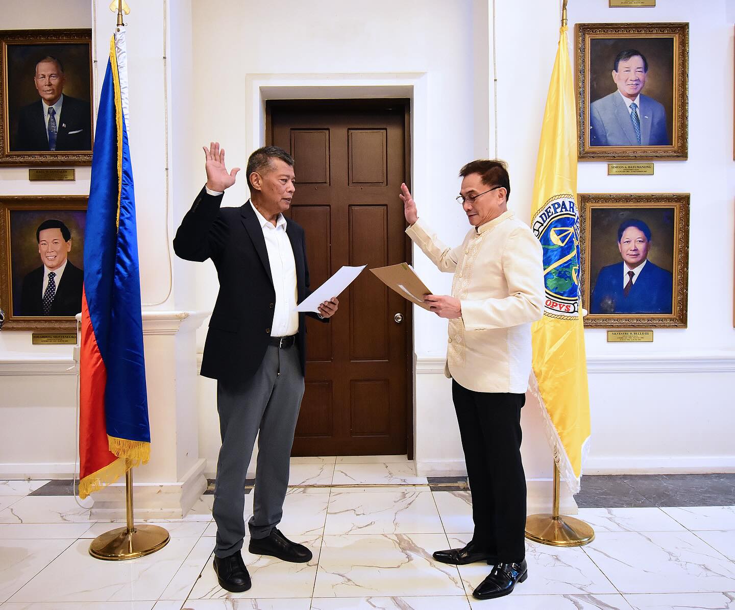 Richard Fadullon takes oath as new NPS Prosecutor General