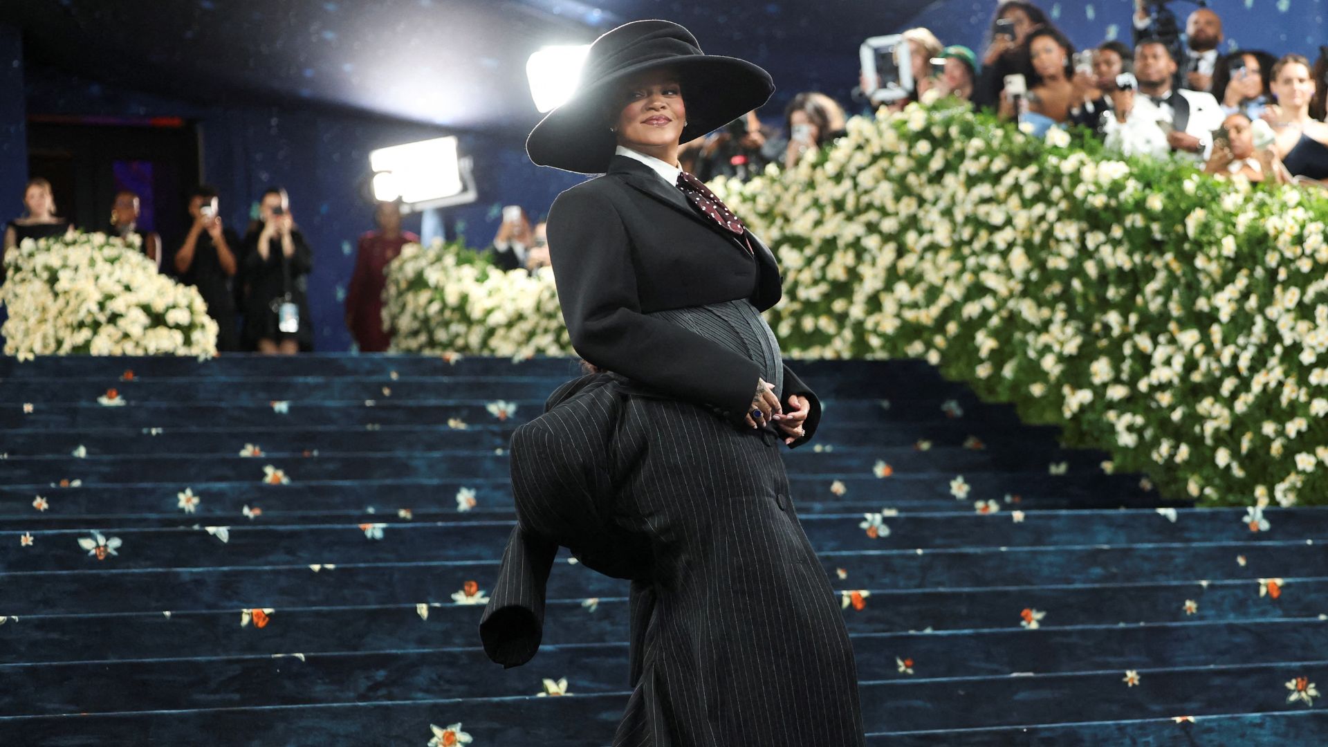Rihanna flaunts custom Marc Jacobs and baby bump at the 2025 Met Gala