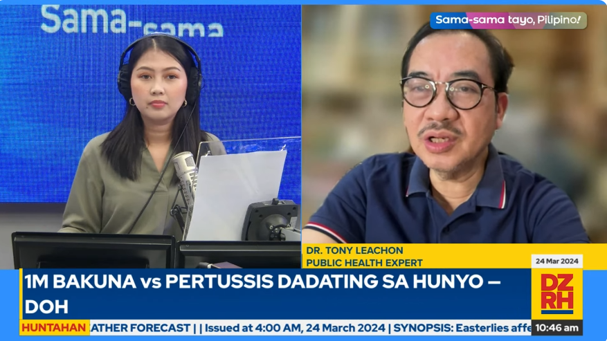 Leachon calls for face mask mandate in pertussis outbreak areas