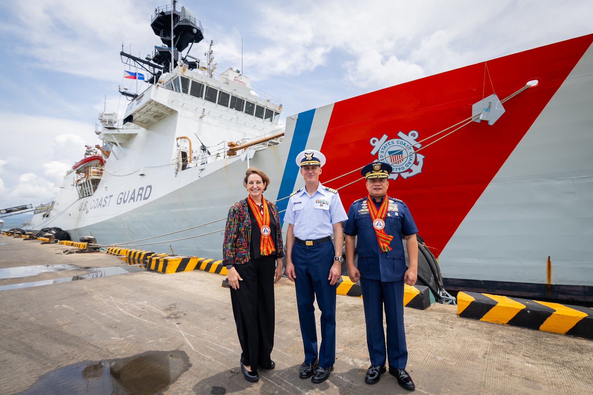 U.S. Coast Guard Cutter Stratton conducts port visit in Palawan; poise ...